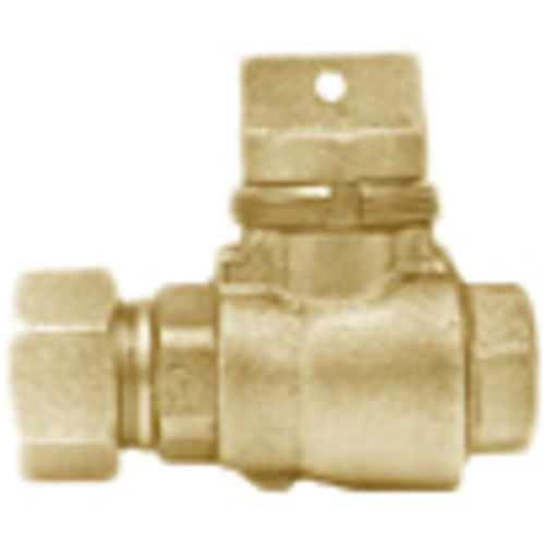 1" CTS x 1" FIP Curb Stop with Minnesota Top | PlumbersStock