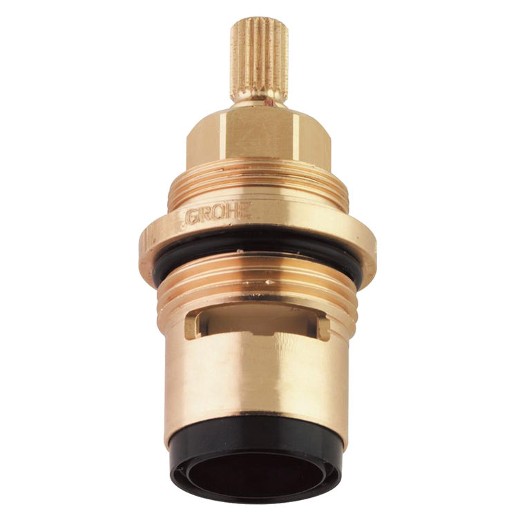Grohe 45888000 3/4" Brass Ceramic Cartridge, Right Close