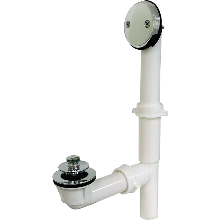 Watco 500-LT-PVC-WH-EX2 Lift and Turn Bath Waste - White