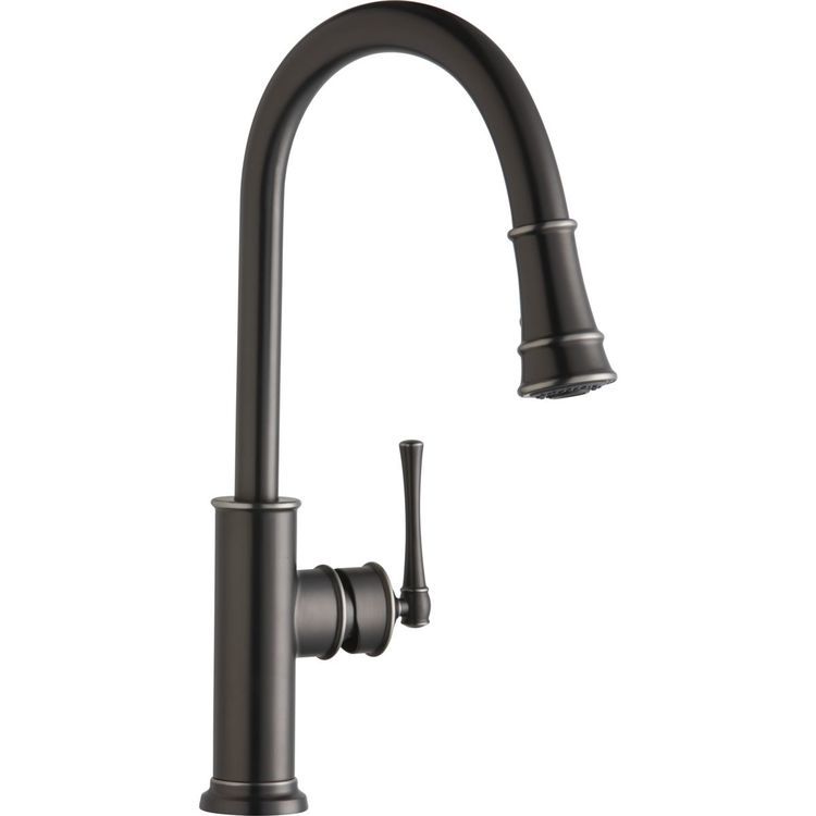 Elkay Explore Single Hole Kitchen Faucet with Pull-down Spray and ...