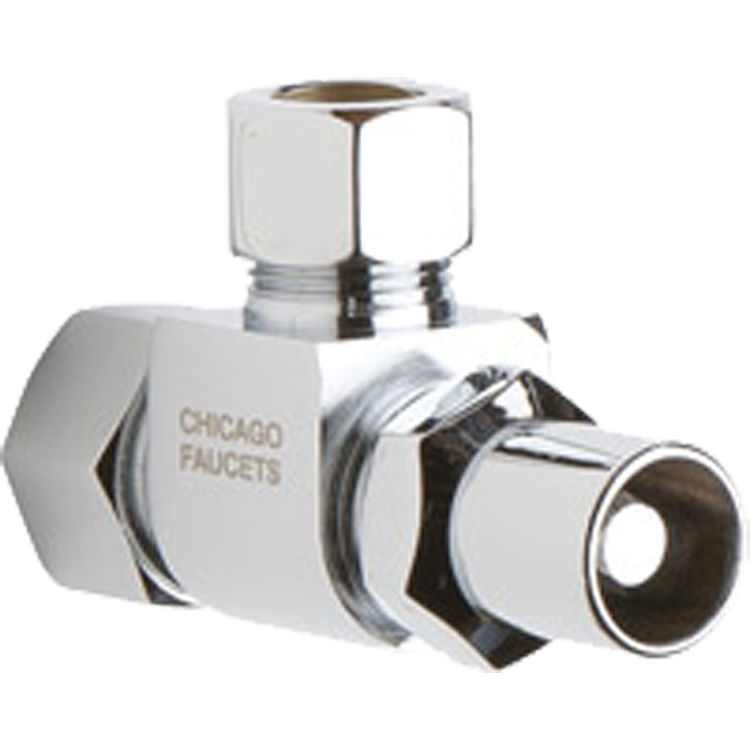 Chicago Faucets STC-32-00-AB Angle Stop Compression Valve with Loose ...