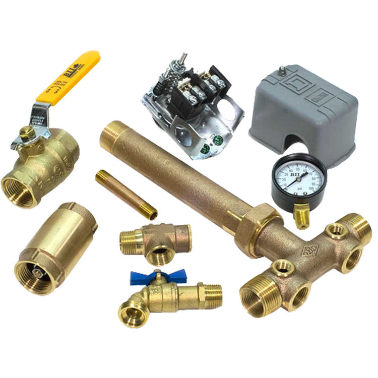 Boshart Industries TFP-TK25S2 Solid Brass Tank Tee Package