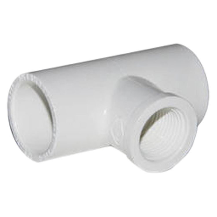 Spears 4"x4"x3/4" PVC Tee Slip x Slip x Thread Conn | PlumbersStock