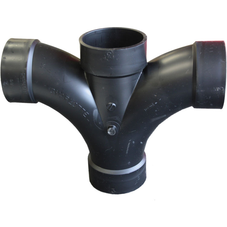 3" Double Combination Tee-Wye ABS | PlumbersStock