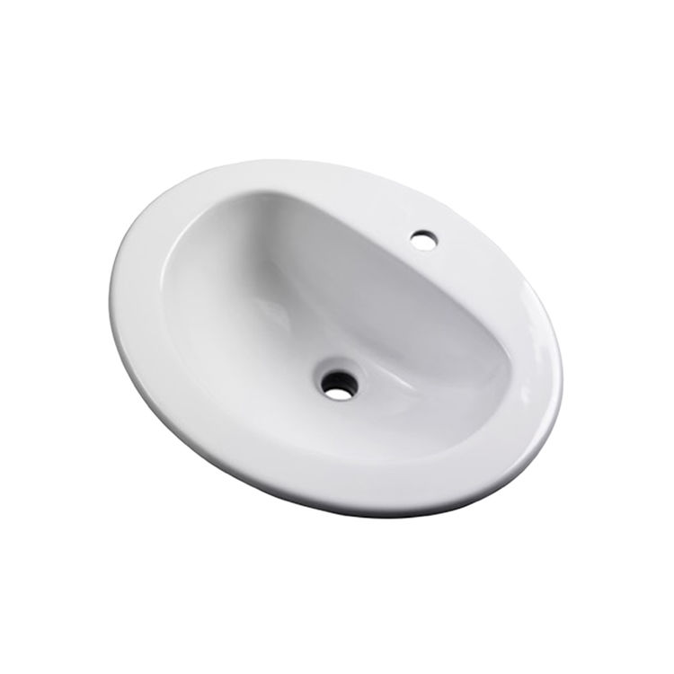 Gerber 12-831-CH Maxwell Oval Self-Rimming Bathroom Sink, 21" x 17-7/8 ...