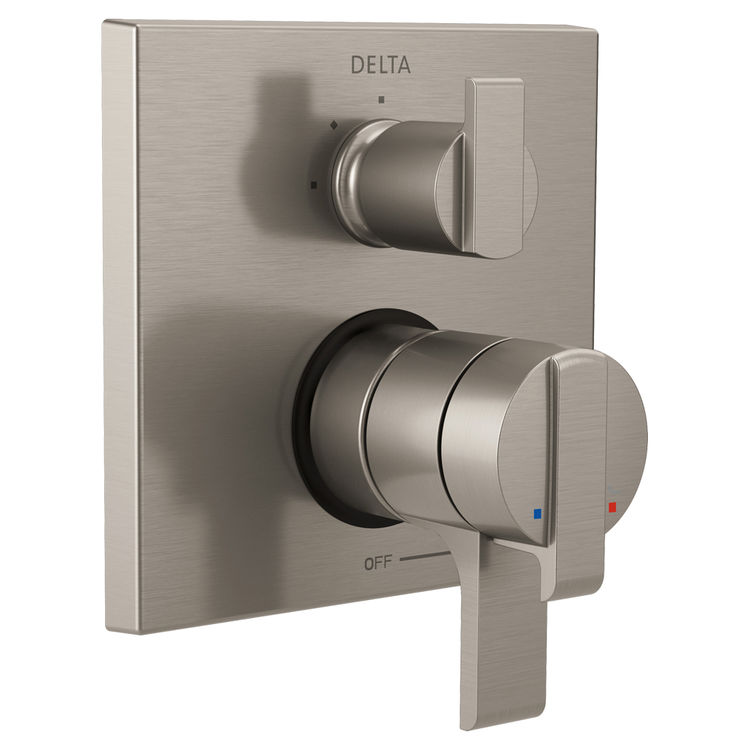 Delta T27867-SS Angular Modern 2-Handle Monitor 17 Series Valve Trim w ...