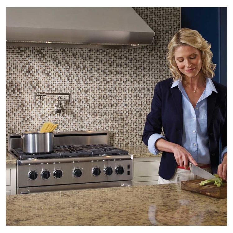 Moen S664SRS Traditional Pot Filler Two-Handle Kitchen Faucet, Spot ...