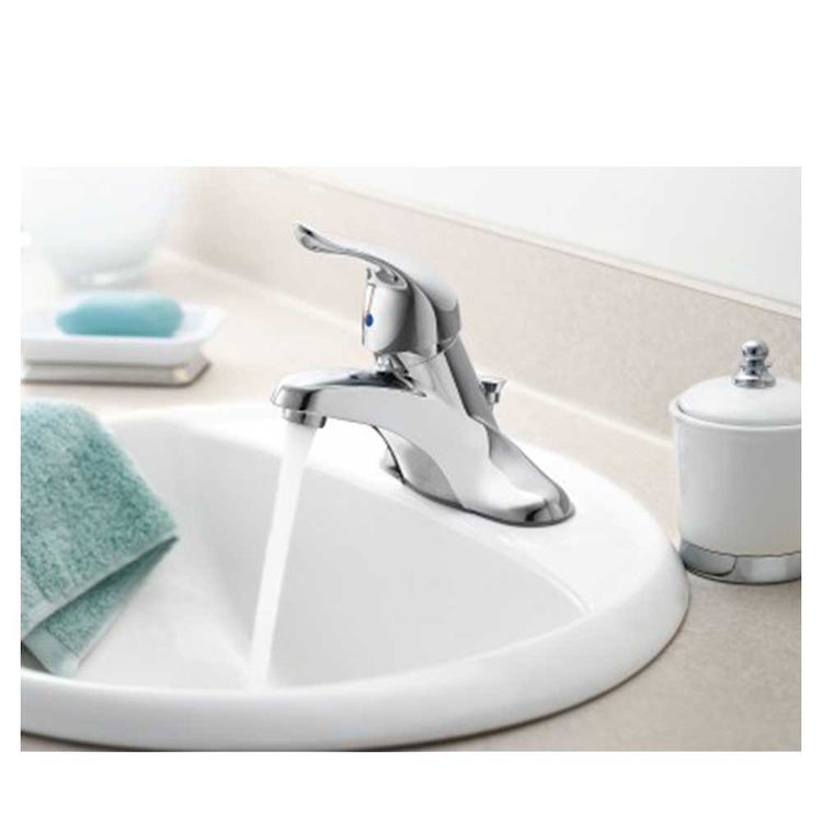 MOEN L4625 Chateau One-Handle Centerset Low Arc Bathroom Faucet, Chrome