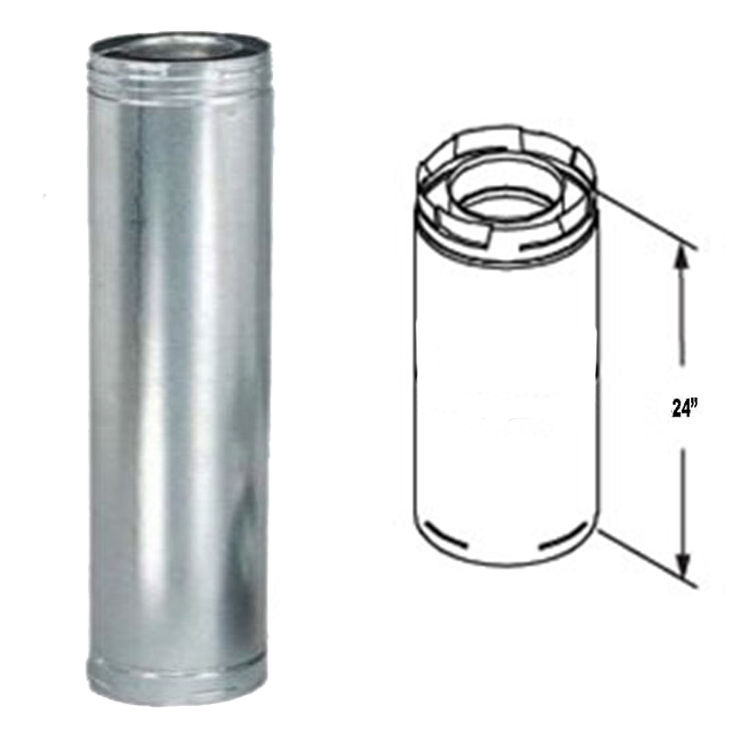 M&G DuraVent 4x6" DirectVent Pro 24" Direct Vent Pipe - 46DVA-24