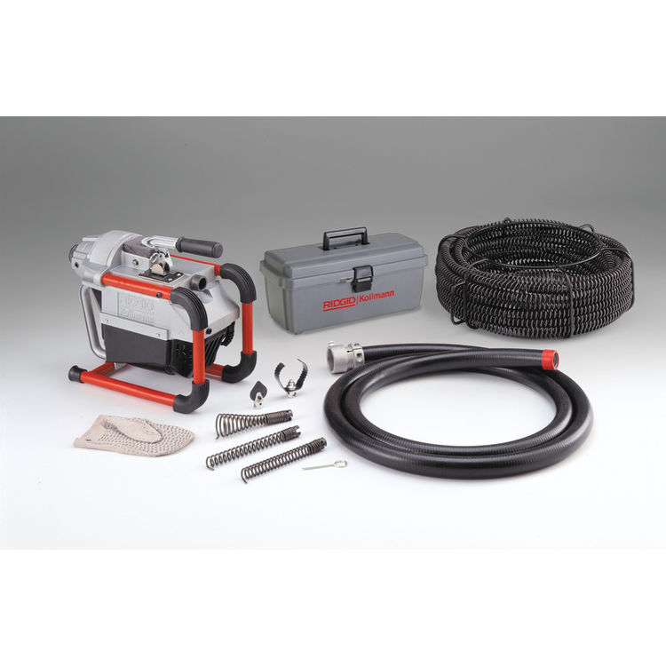Ridgid 66492 Model K-60SP 115V Sectional Cable Machine, A-1 Mitt, Pin ...
