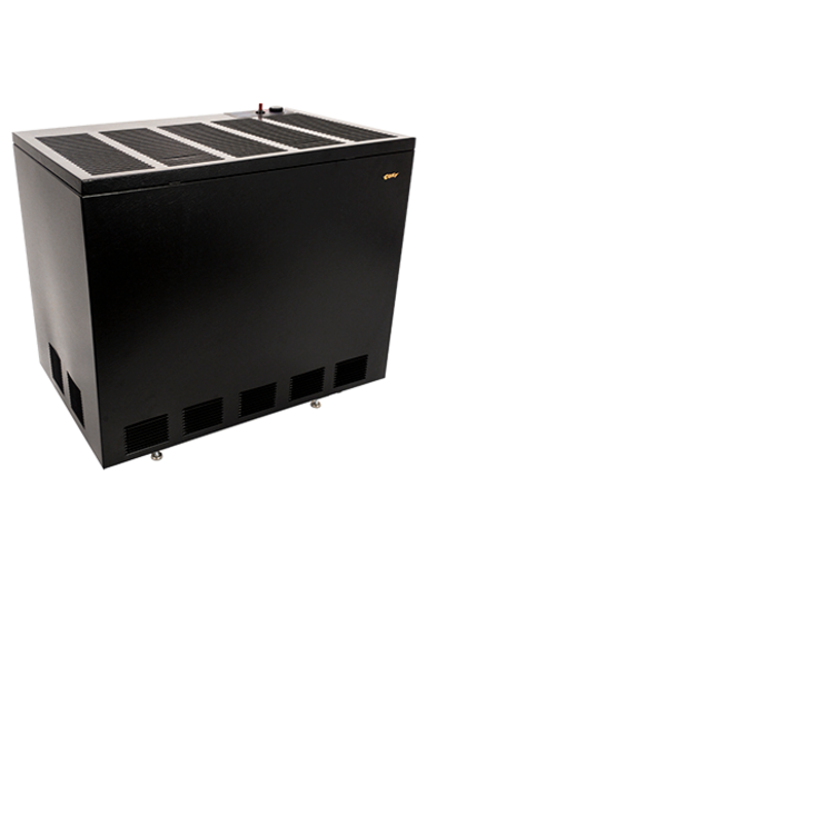Cozy VC201B Closed-Front Console Heater Conventional-Vent Furnace, Black