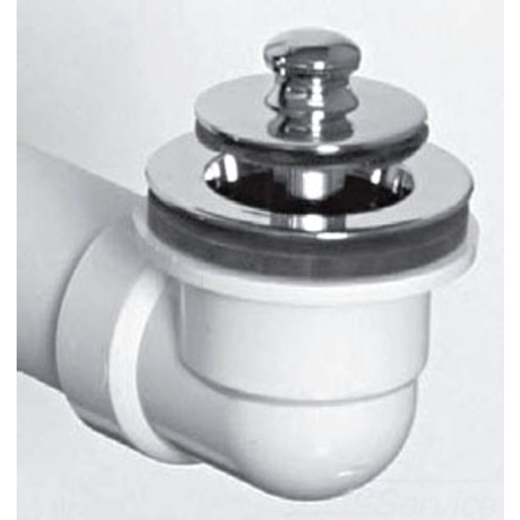 Watco 614-PF-PVC-CP Schedule 40 PVC PresFlo Polished Chrome Drain Elbow ...