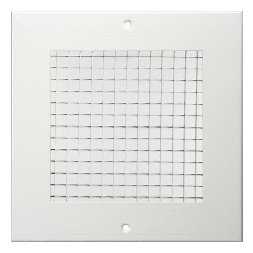 12" x 12" Aluminum Lattice Return Air Grille, White - Shoemaker 600-12X12
