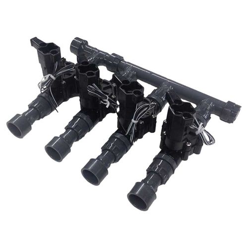 4-Valve Sprinkler Manifold Setup with Flow Control - Rain Bird 1 ...