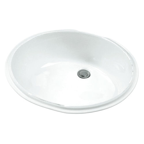 Gerber 12-770-F Luxoval Undermount Bathroom Sink, 18-1/2" x 15-3/8", White