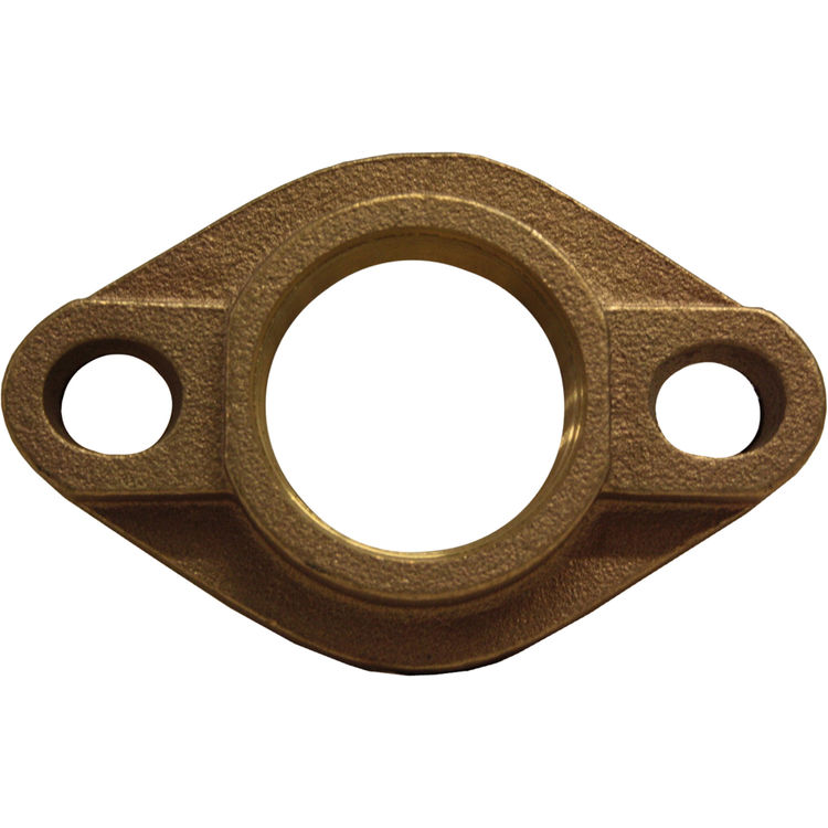 2" Brass Oval Meter Flange | PlumbersStock