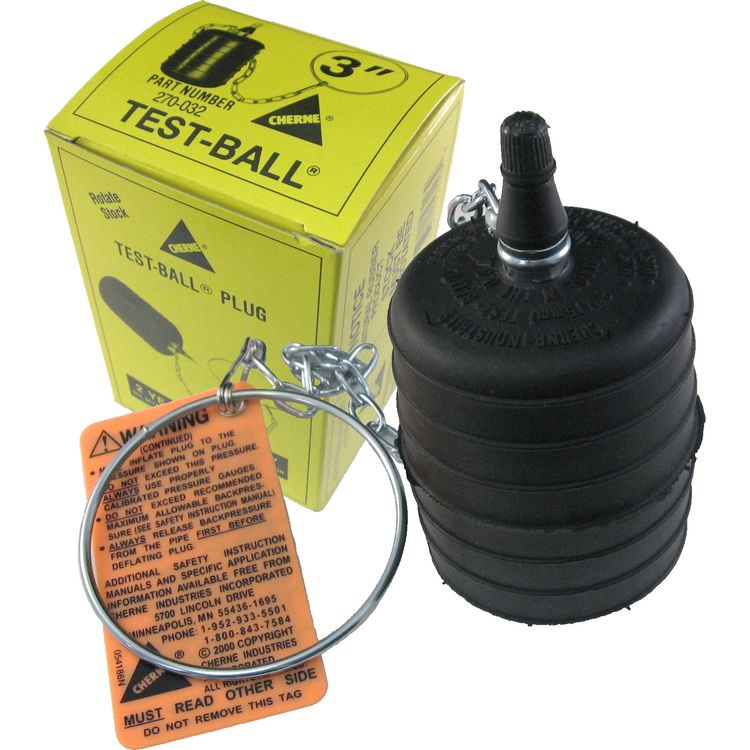Cherne 270-032 3" Test Ball Plug | PlumbersStock