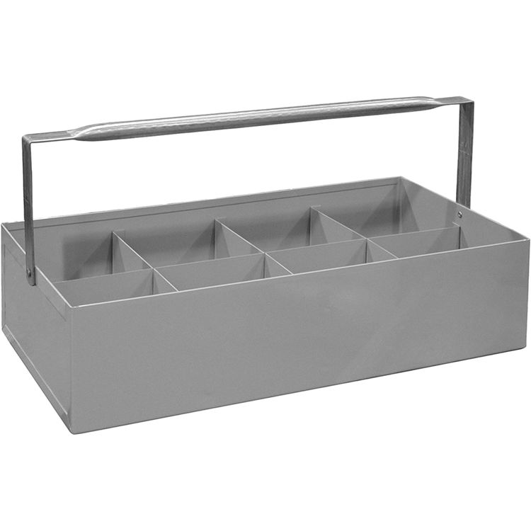 Jones Stephens N70500 Metal Tote Tray with Stationary Dividers