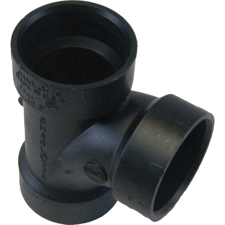 4 Inch ABS Sanitary Tee, ABS Construction | PlumbersStock