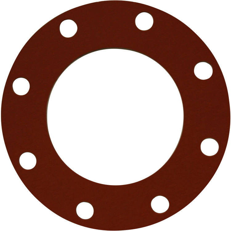 6 x 1/8" Full Face Red Rubber Gasket | PlumbersStock